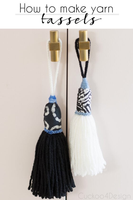 How to make yarn tassels with a unique twist - Cuckoo4Design