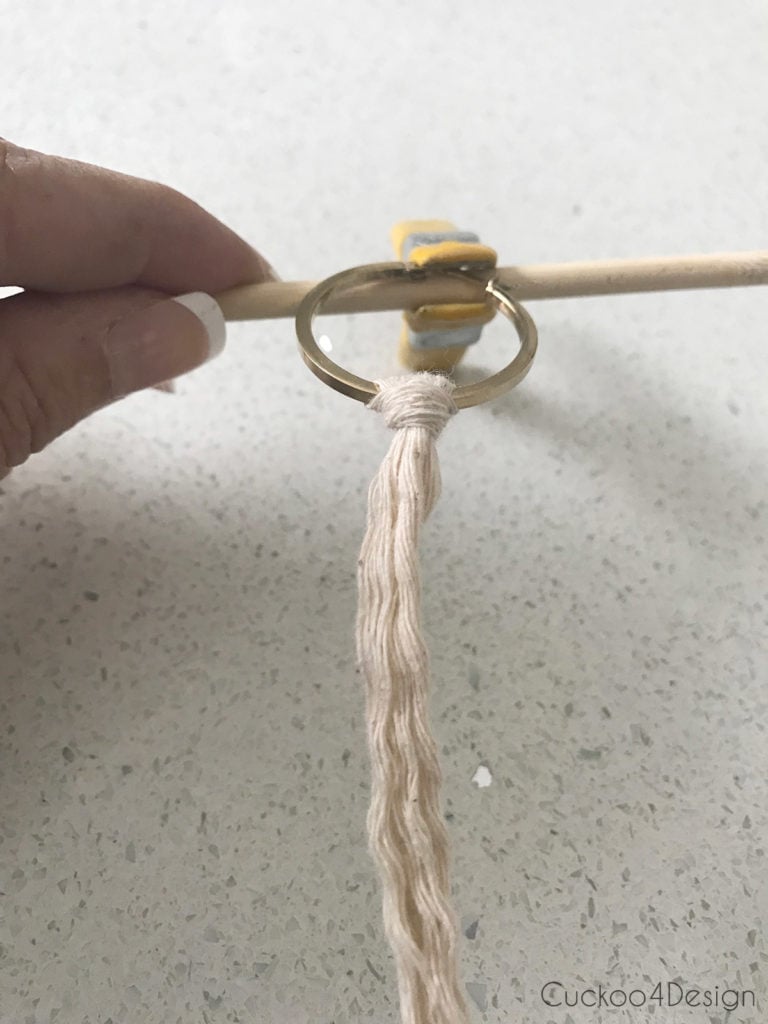 How to make DIY macrame earrings (a step-by-step tutorial) - Cuckoo4Design