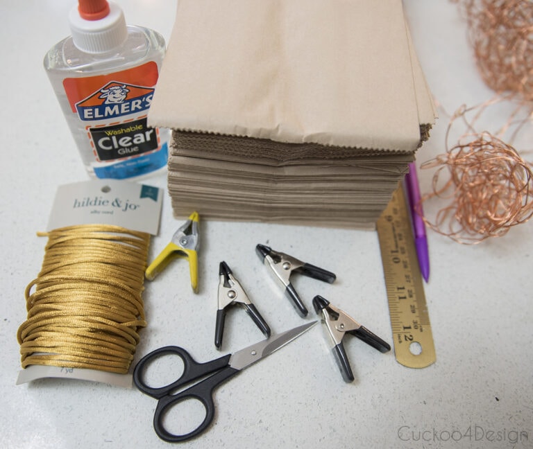 How to make 3D paper bag snowflakes using lunch bags - Cuckoo4Design