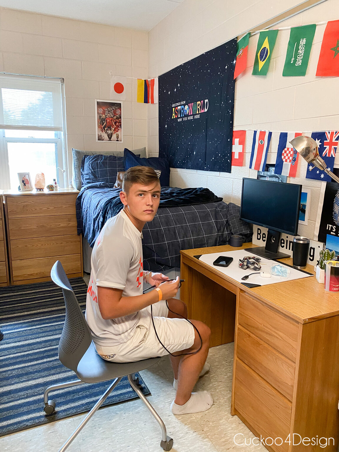 Our son's White Hall Temple University dorm room - Cuckoo4Design