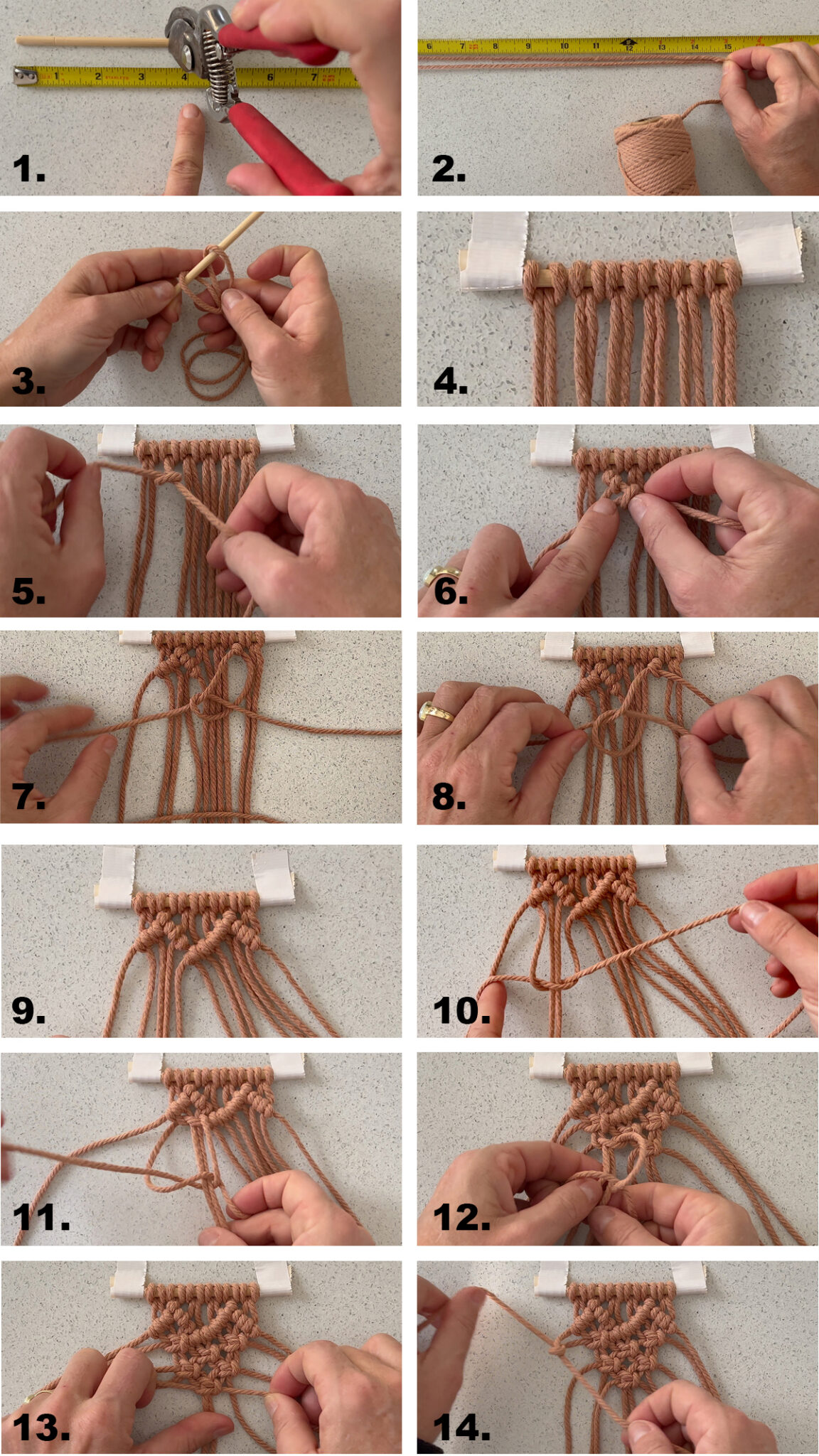 simple DIY macrame heart for Valentine’s Day - Cuckoo4Design