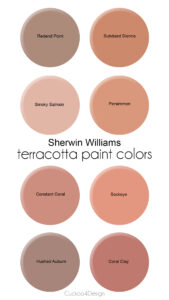 My favorite shades of terracotta paint colors from different brands ...