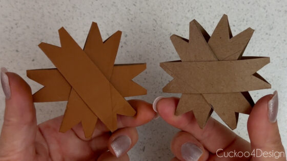 How to make toilet paper roll stars - Cuckoo4Design