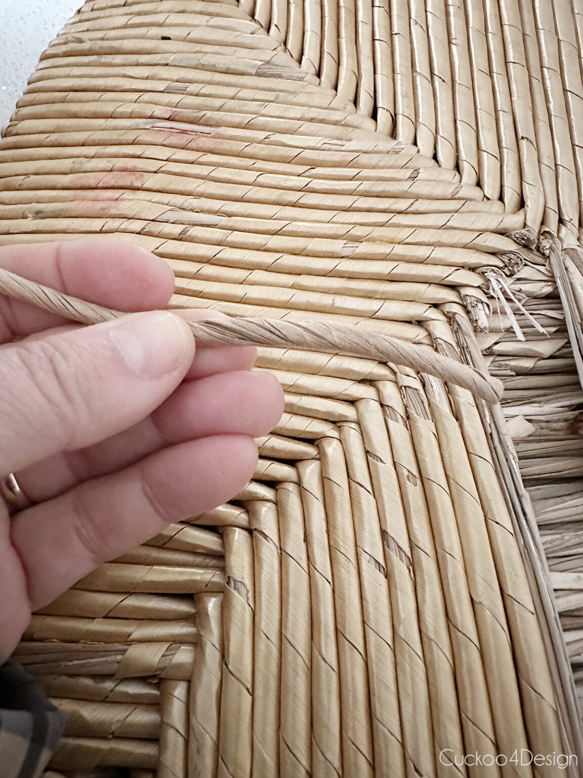 How to repair a rush seat - Cuckoo4Design