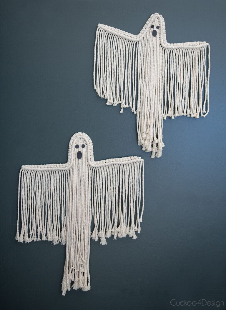 How to make a macrame ghost wall hanging - Cuckoo4Design