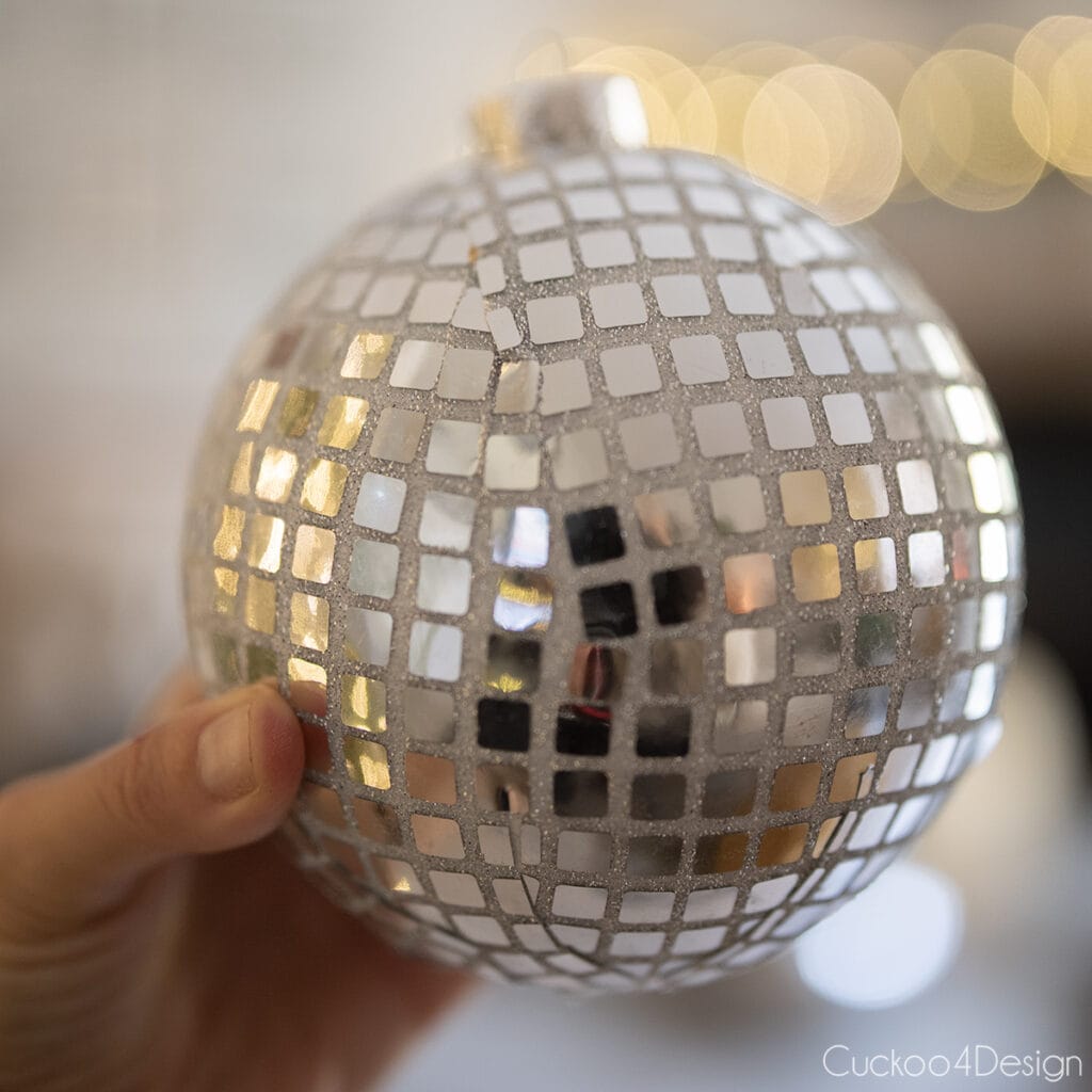 Christmas home tour with disco balls and bows - Cuckoo4Design
