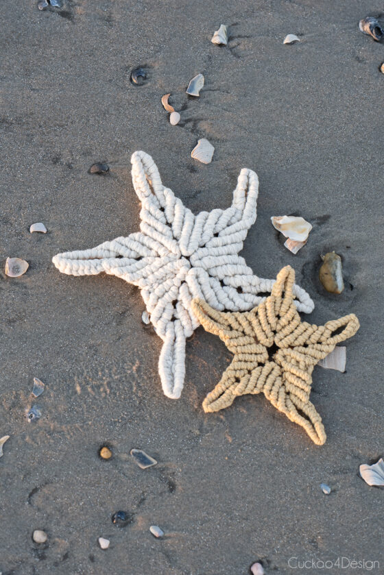 Easy DIY macrame starfish tutorial - Cuckoo4Design