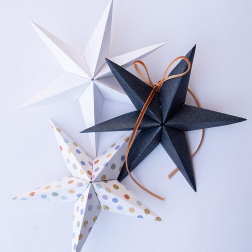 DIY folded paper stars tutorial (create 5, 6, or 7-pointed stars ...